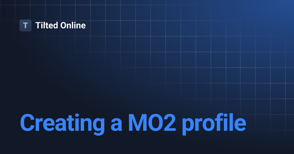 Creating a MO2 profile | Tilted Online